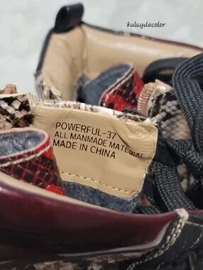 Rouge Helium | Shoes | Rogue Helium Red Snake Print Platform Combat ...